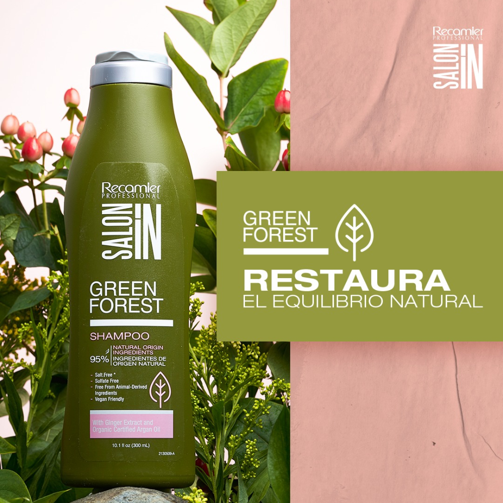 Shampoo Green Forest De La Línea Salon In De Recamier 300ml – Mechu2