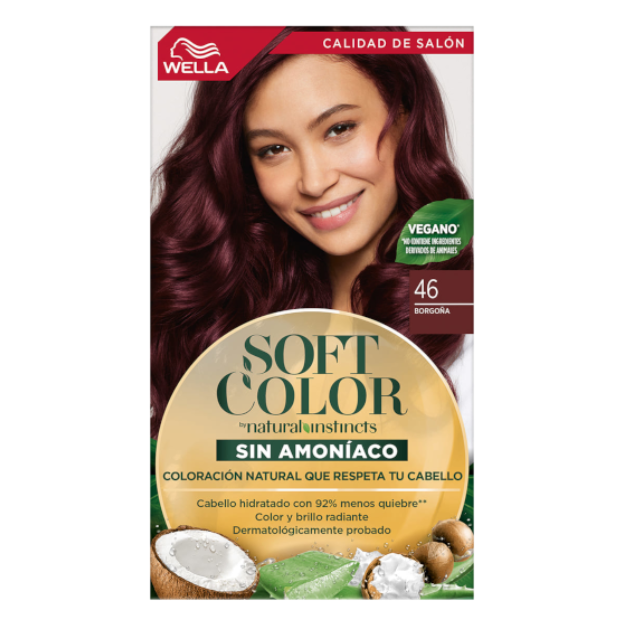 Tinte Wella Soft Color Sin Amoniaco 46 - Borgoña – Mechu2